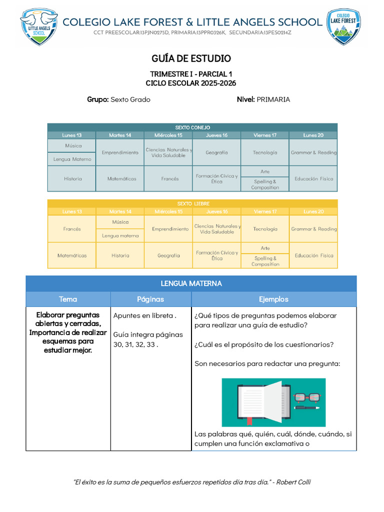 Guía de Estudio Sexto Primaria 2025 | PDF | Humano | Nómada