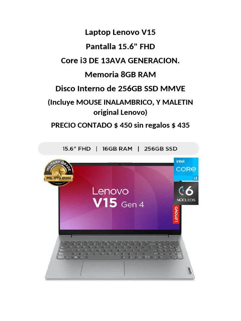 Catalogo Laptops Lenovo | PDF