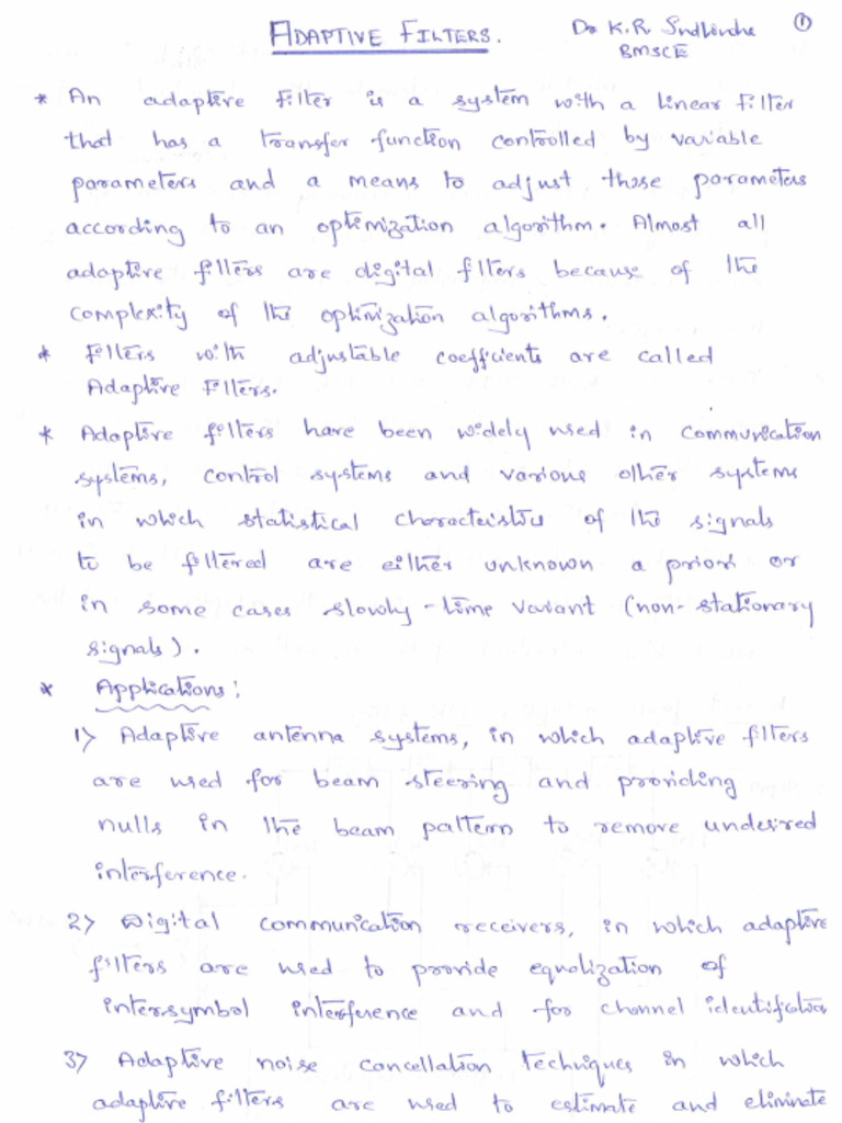 DSP Unit 5 - Notes | PDF