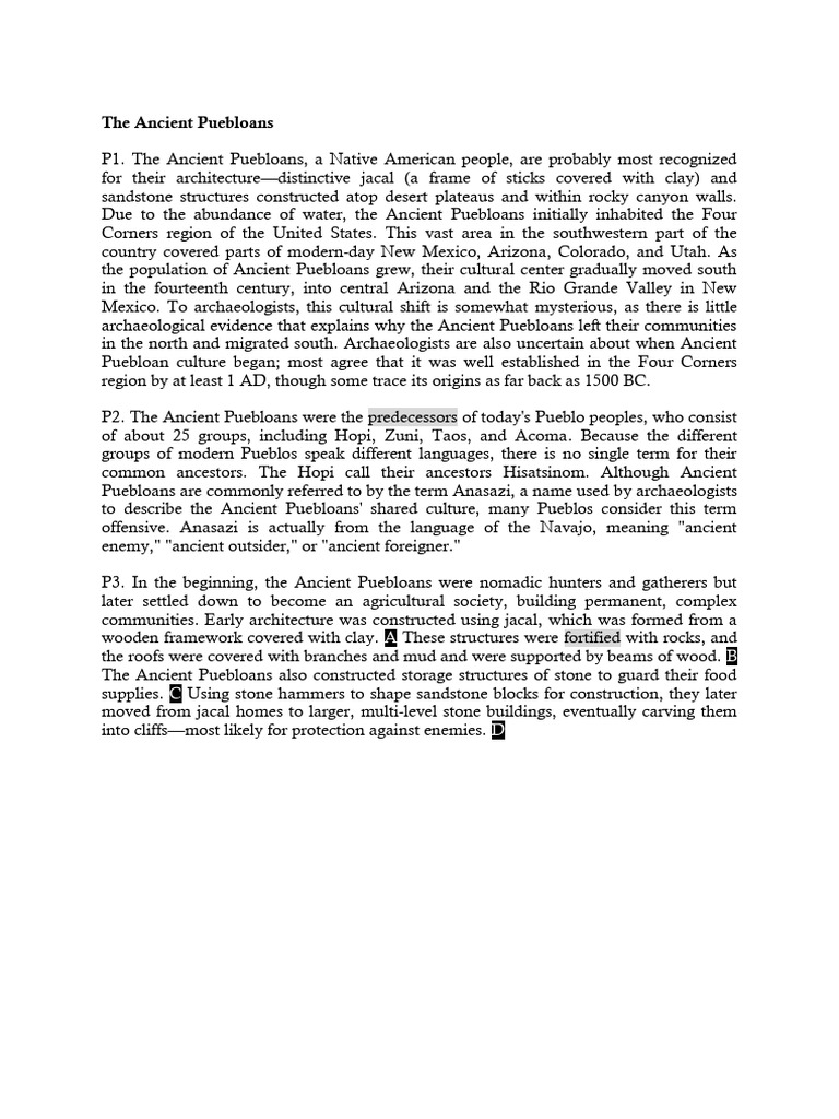 4-1. The Ancient Puebloans | PDF | Ancestral Puebloans | Southwest Tribes