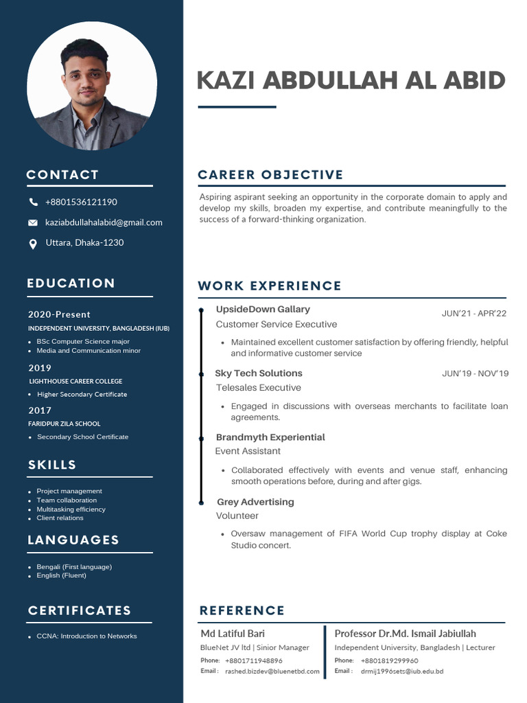 Kazi Abdullah Al Abid's Resume | PDF