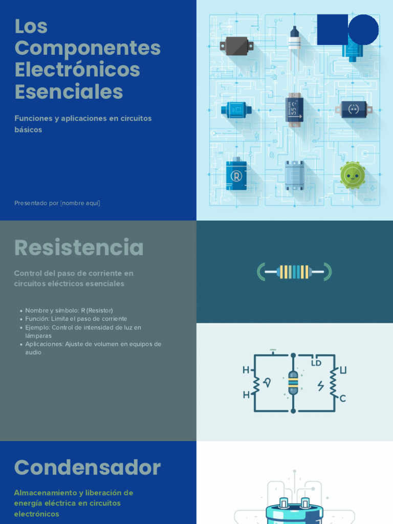 Presentación - Los Componentes Electrónicos Esenciales | PDF