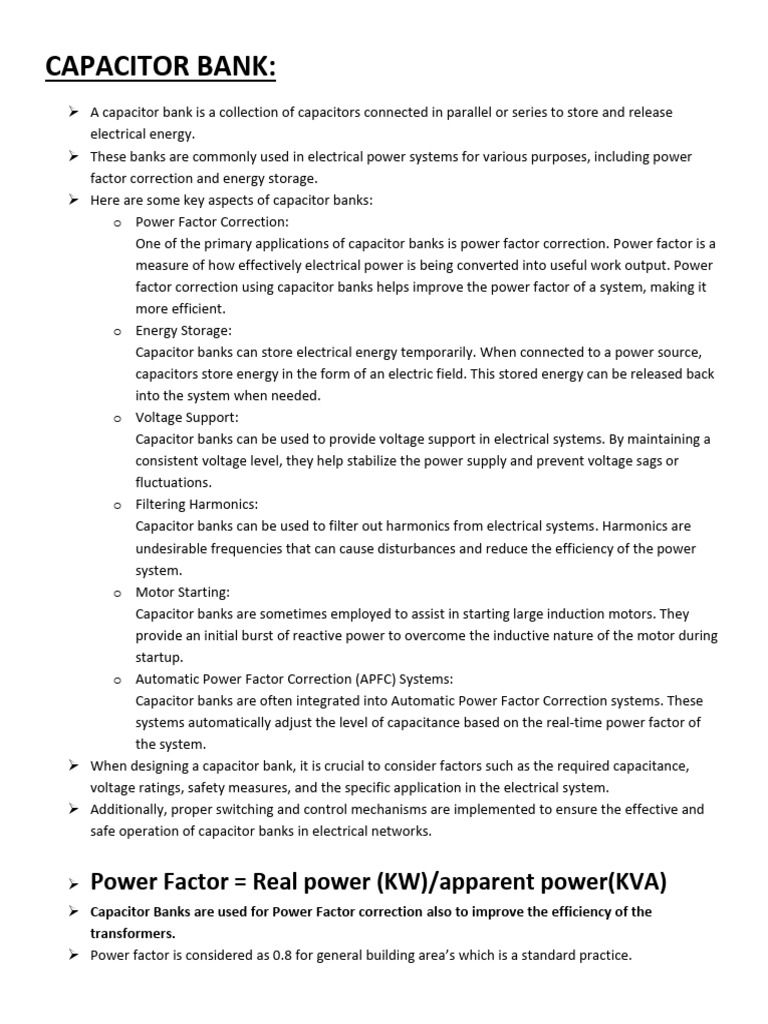 Capacitor Bank Solar Panels Earthing | PDF | Capacitor | Electric Power