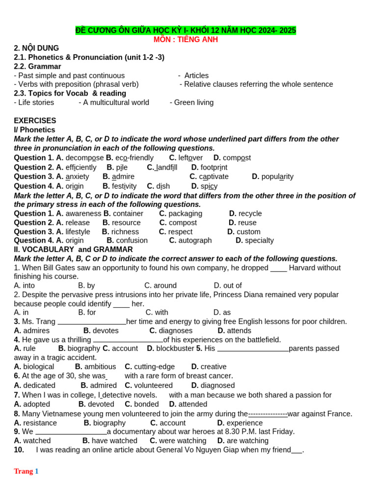 De Cuong Tieng Anh 12 Global Nam Hoc 24 25 | PDF | Steve Jobs | Washing ...