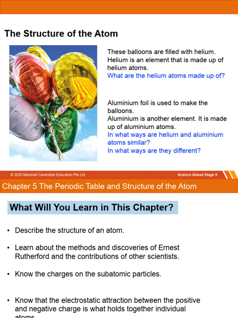 The Structure of Atoms - PPT | PDF | Atoms | Atomic Nucleus