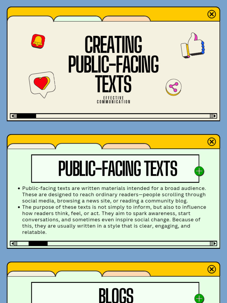 Crafting Effective Public-Facing Texts | PDF | Social Media | Popular ...