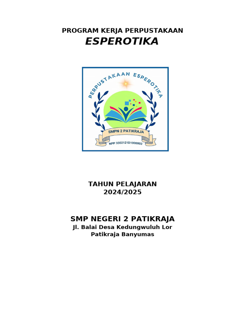 Program Kerja Perpustakaan 2024 Fix Rev A4 | PDF