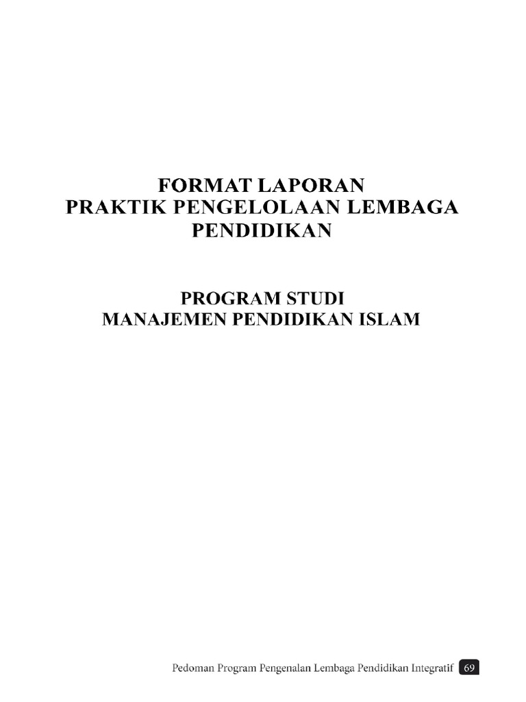 Format Lap PLP Mpi BDSDBHS | PDF