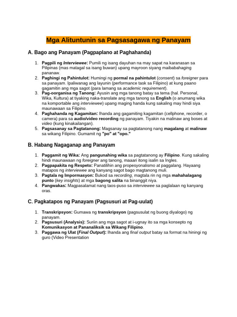Alituntunin | PDF