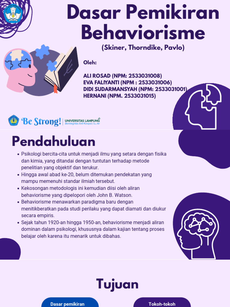 Prinsip Behaviorisme dalam Pendidikan | PDF