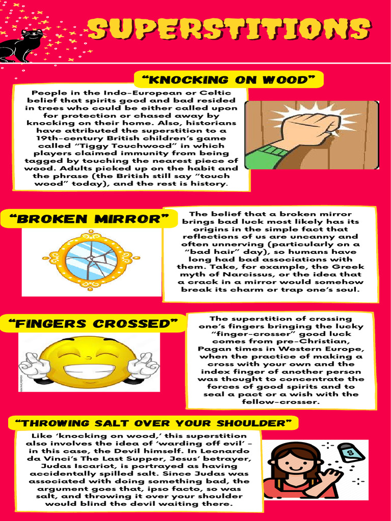 Common Superstitions Explained | PDF | Luck | Religious Belief And Doctrine