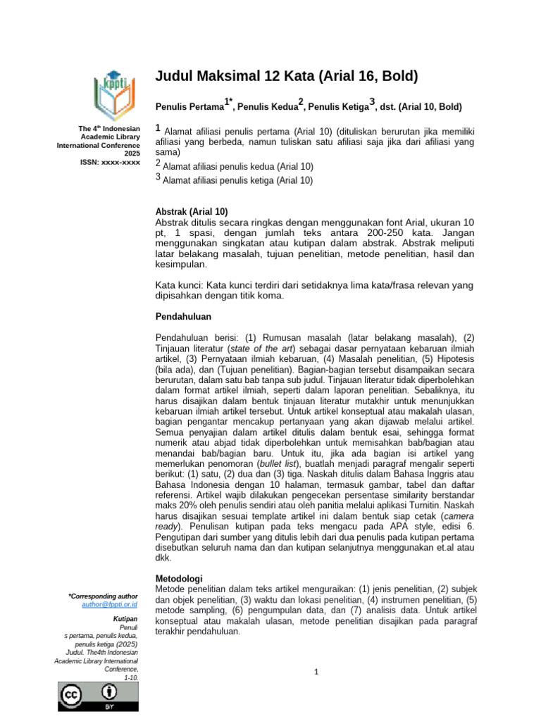 KPPTI 4_Template Full Paper- Call for Paper | PDF