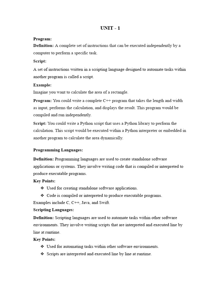 SL Unit-1 | PDF | Scripting Language | Ruby (Programming Language)