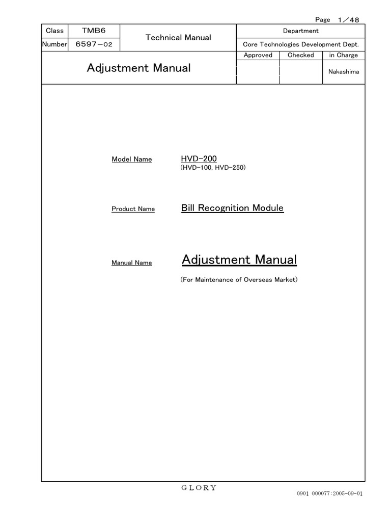 HVD-200 Adjustment Manual Overview | PDF | Windows 7 | Usb