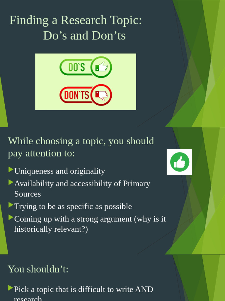 Week 1 - Finding A Research Topic | PDF