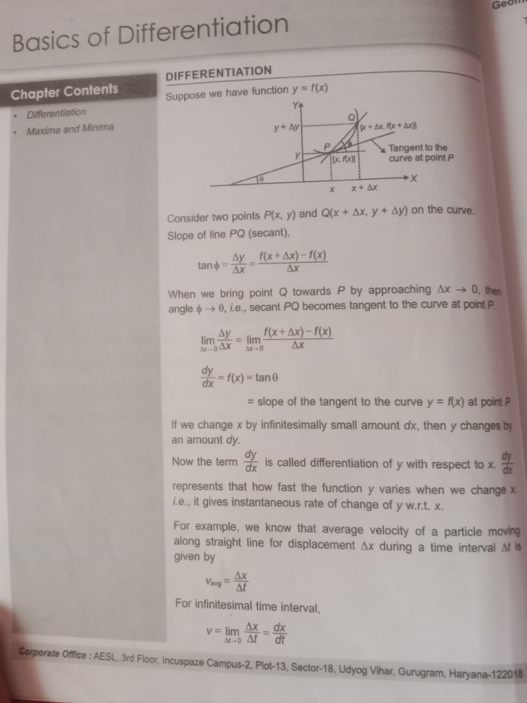 Basics of Differentiation | PDF