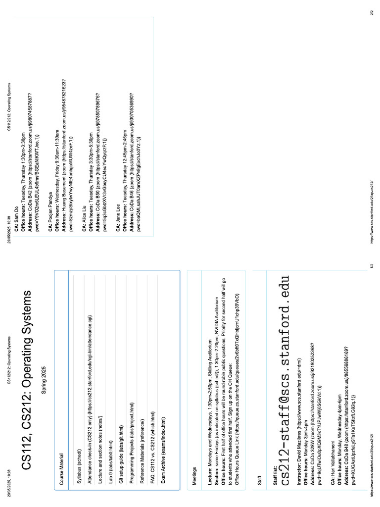 Operating Systems Book-Stanford | PDF | Process (Computing) | Operating System