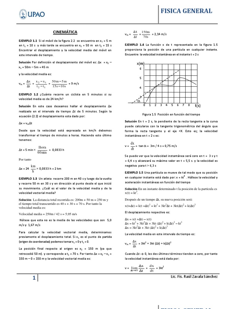 Cinemática - Ejercicios Resueltos y Prropuestos | PDF | Aceleración ...