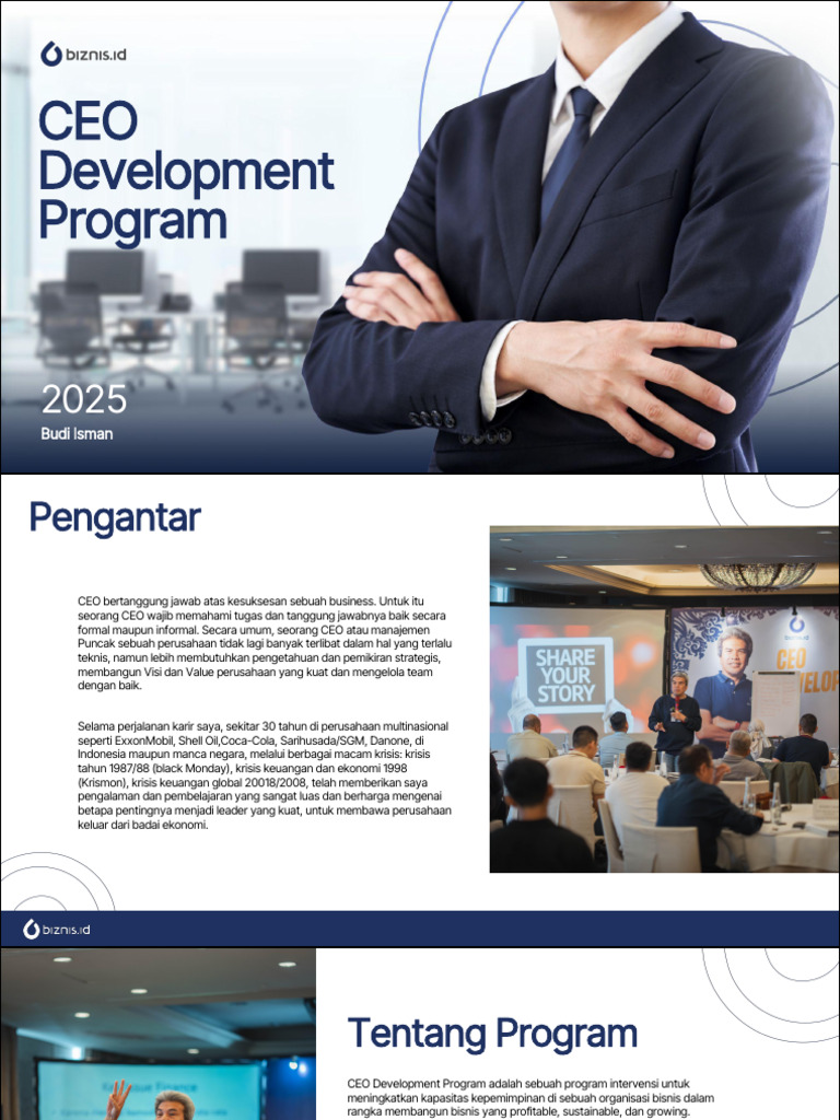 Program Pengembangan CEO 2025 | PDF