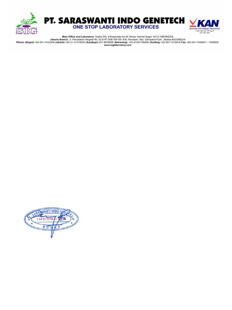 Lab Result of Finished Good | PDF