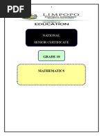 g10 Maths Lit Paper 2 Nov 2025 Memo | PDF | Area | Elementary Mathematics