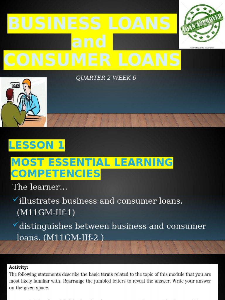 Chapter 9 Business and Consumer Loans | PDF | Mortgages | Loans