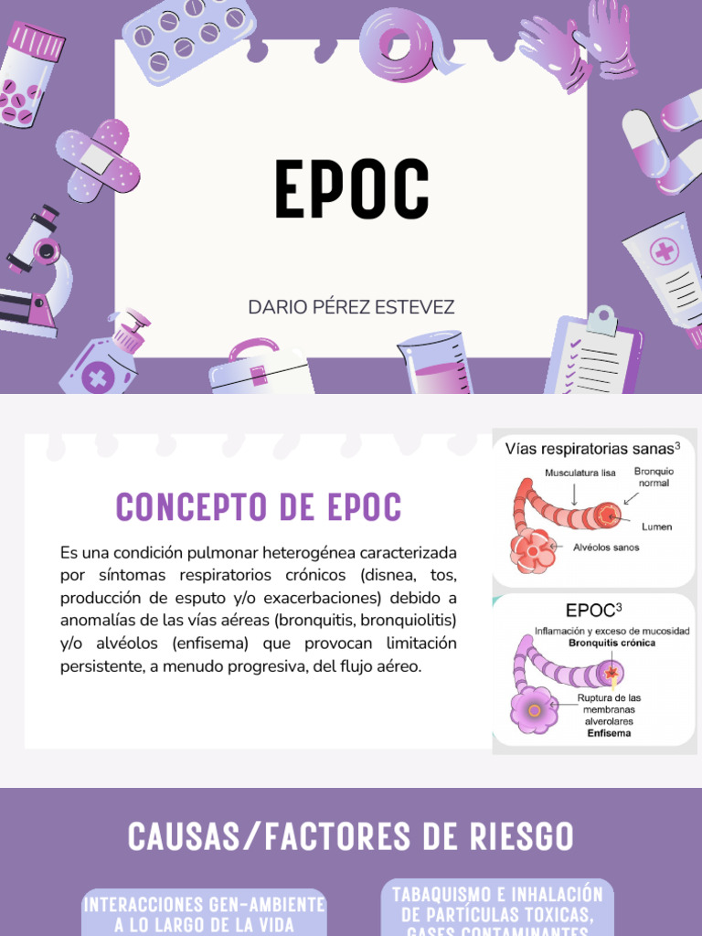 EPOC | PDF | Enfermedad pulmonar obstructiva crónica | Medicina CLINICA