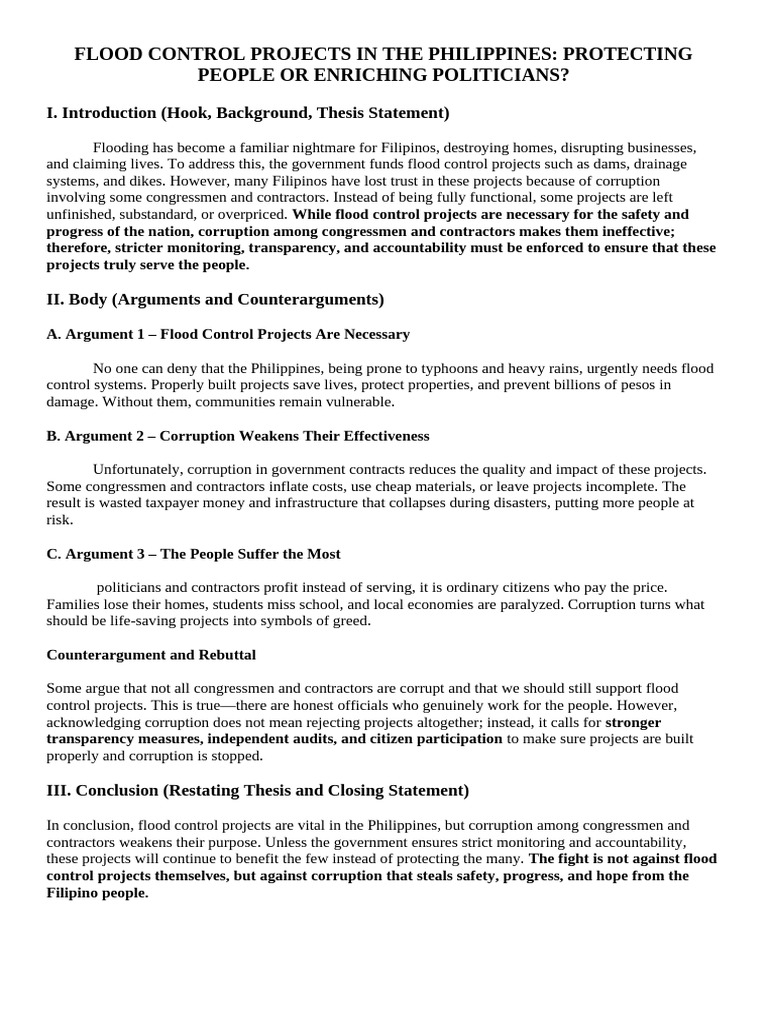 Flood Control Corruption in the Philippines | PDF | Supreme Court Of ...