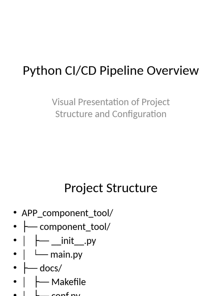 Python CICD Visual Presentation | PDF