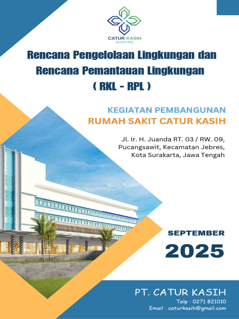 Rencana Pengelolaan Lingkungan RS Catur Kasih | PDF
