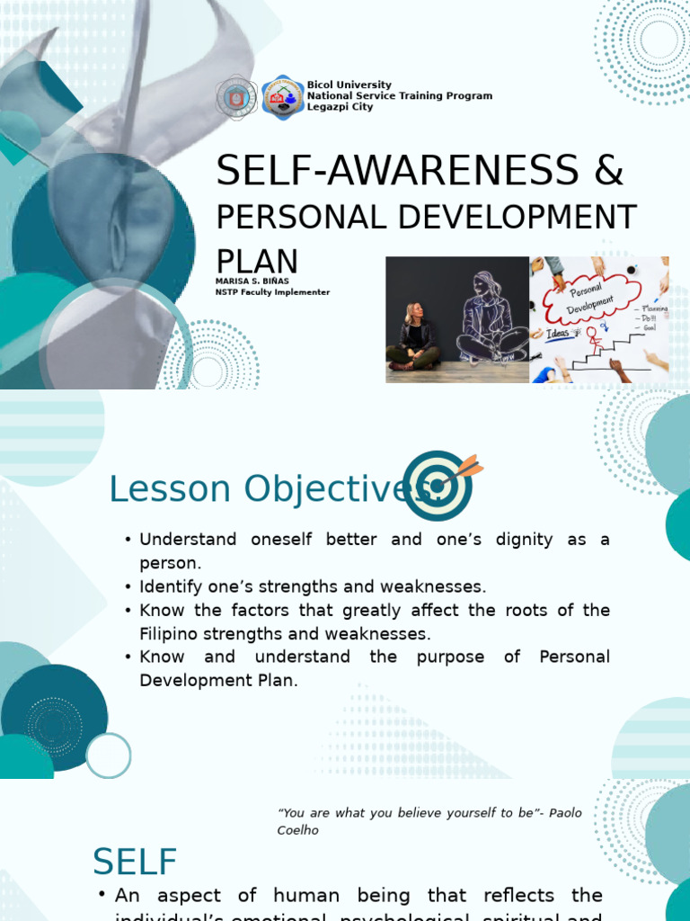Self Awareness and Personal Development Plan 5 | PDF | Self Awareness ...