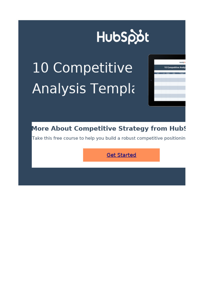 Free Competitive Analysis Template | PDF | Advertising | Social Media