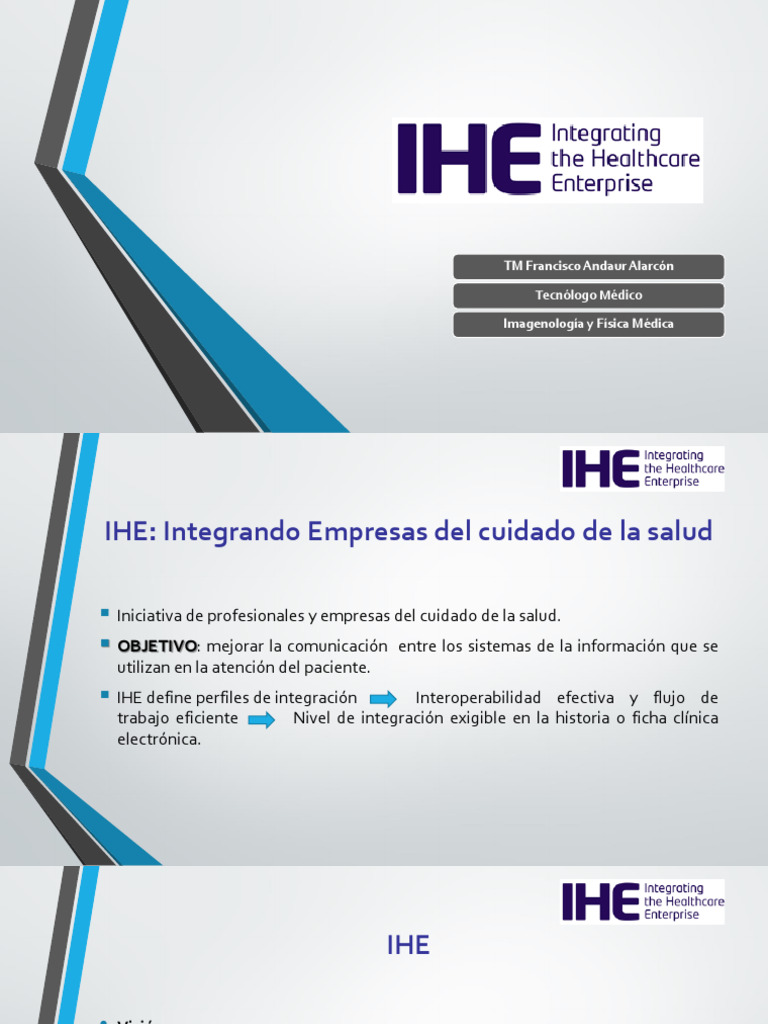Integración IHE en Salud y Radiología | PDF | Cuidado de la salud ...