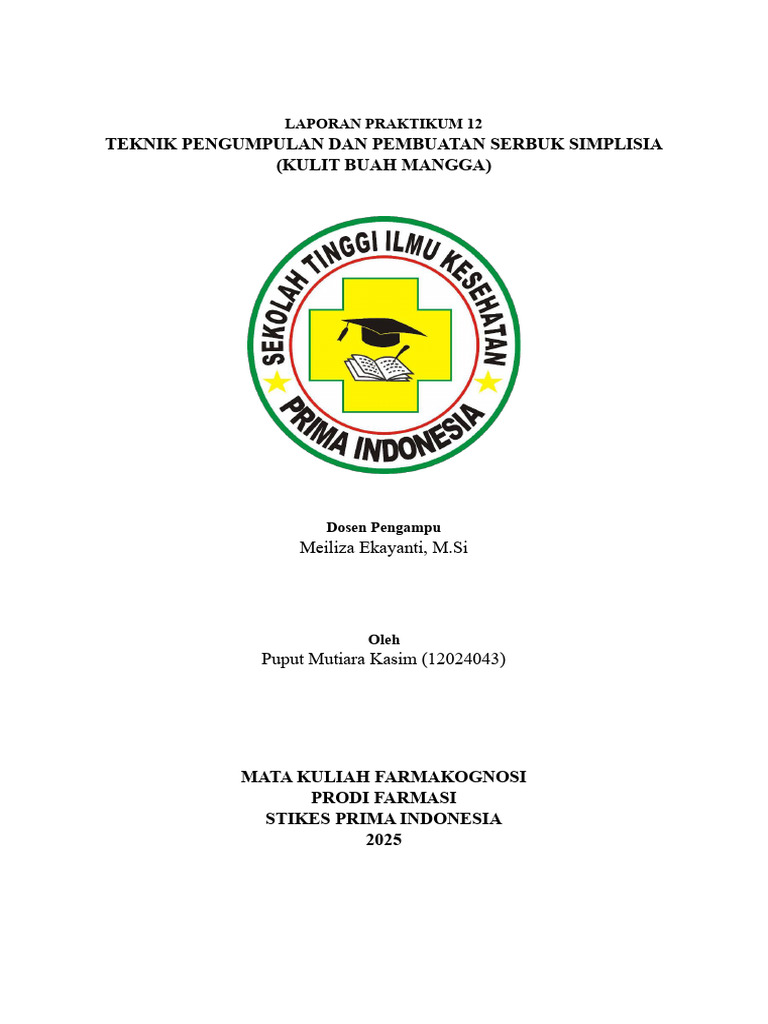 Laporan Praktikum 12 DATA PENGAMATAN | PDF