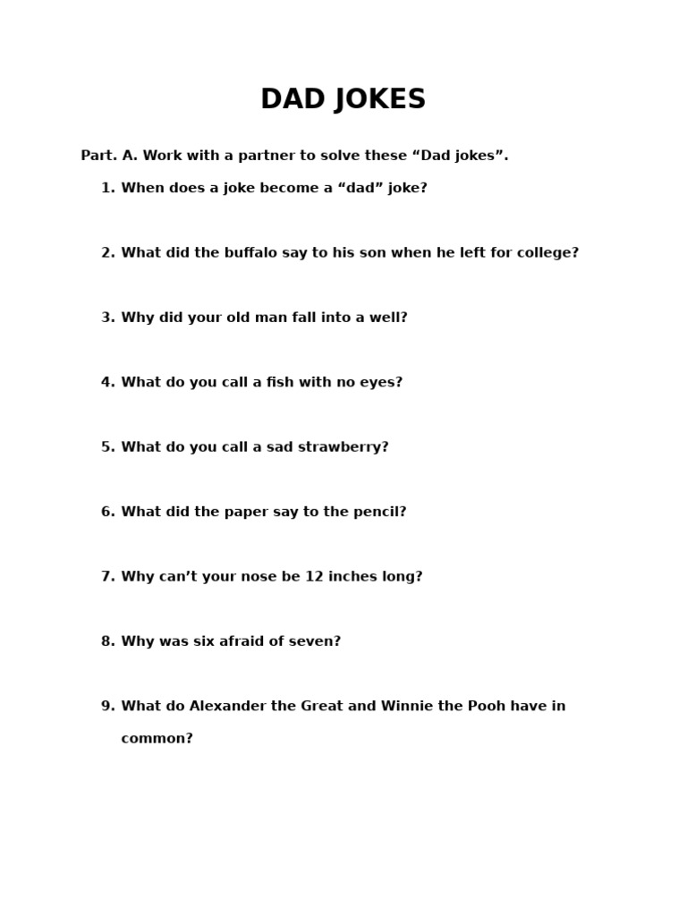 Dad Jokes | PDF