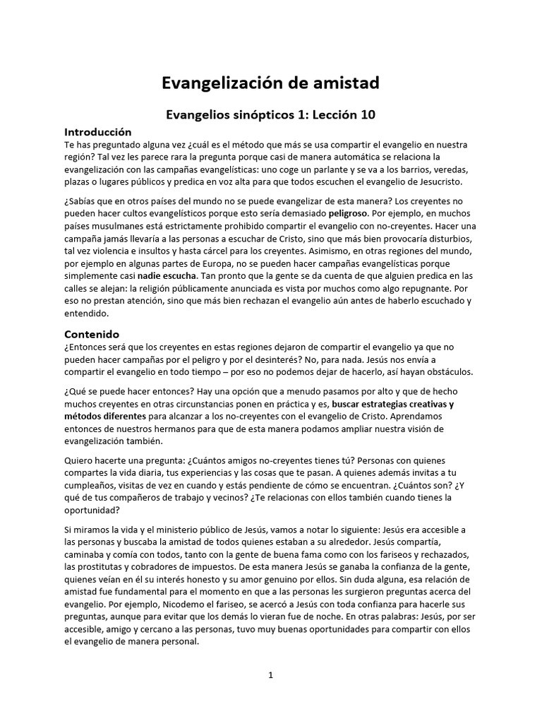 Leccion 10 | PDF | Jesús | Cristo (título)
