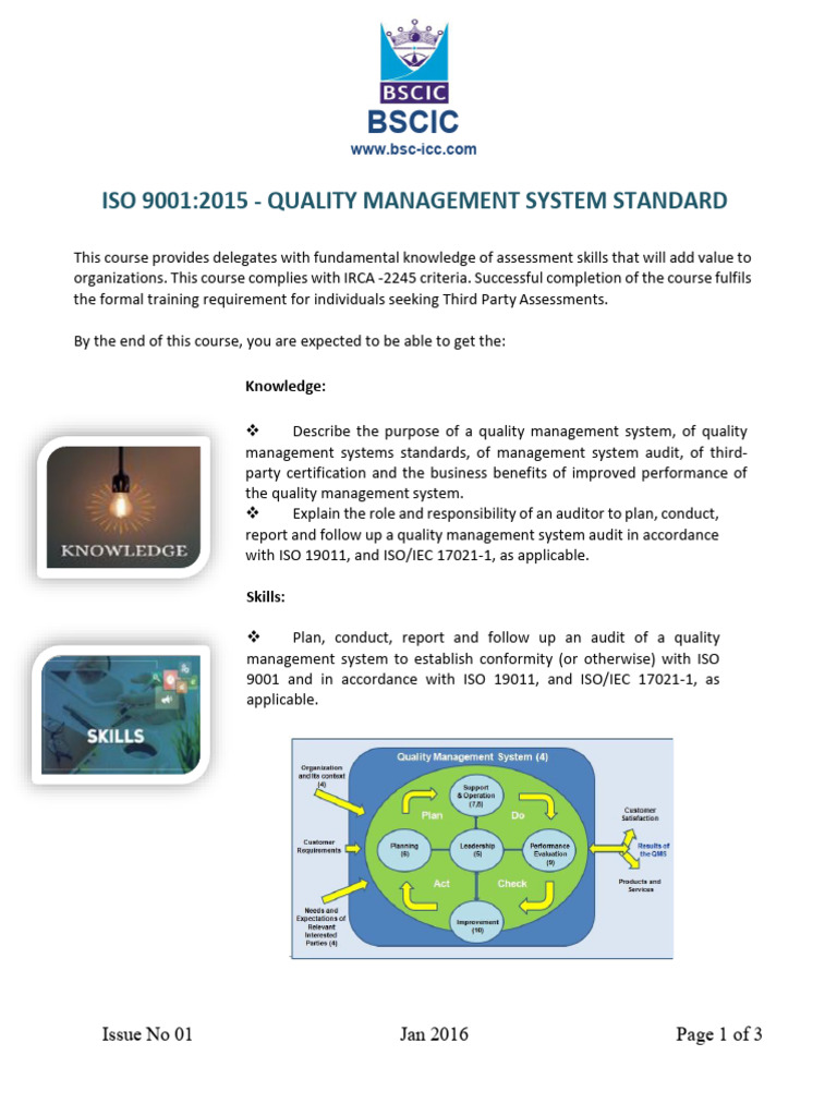 3 Brochure ISO 9001-2015 LA | PDF | Quality Management | Quality ...