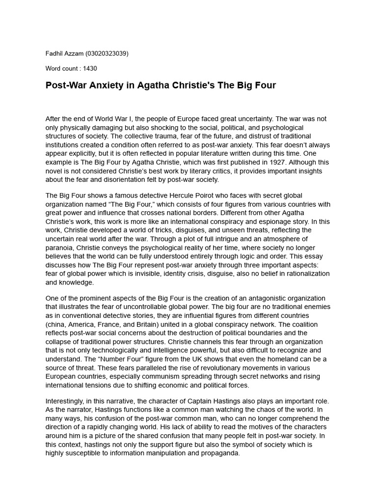 Fadhil Azzam (03020323039) - Poplit Final Assigment | PDF