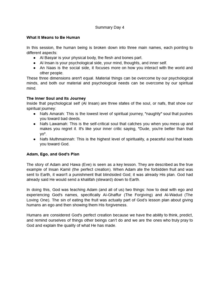 Summary Day 4 | PDF
