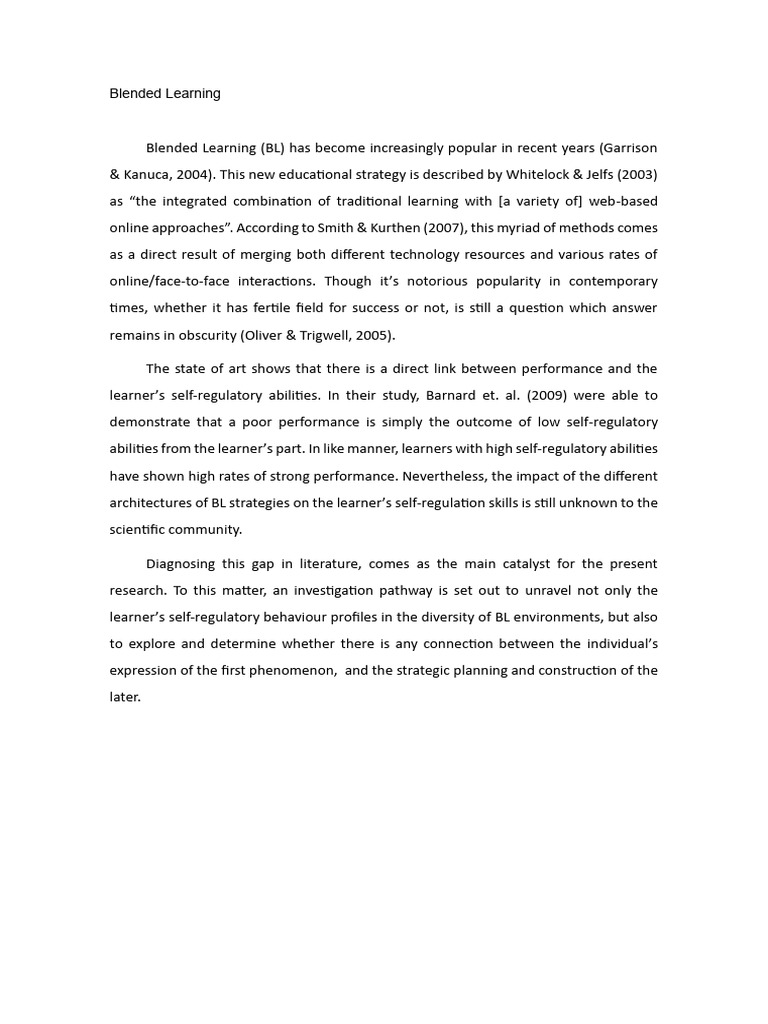 Blended Learning | PDF