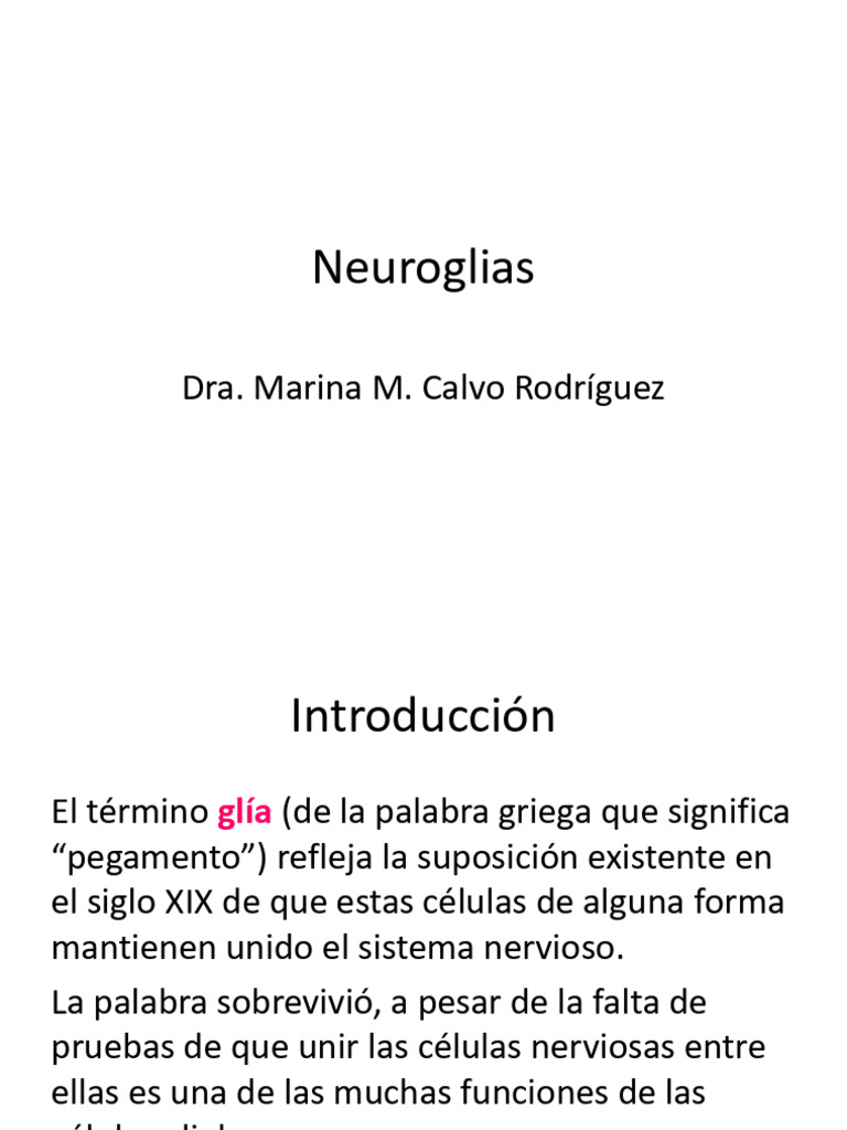 Clase Neuroglias. | PDF | Mielina | Axon