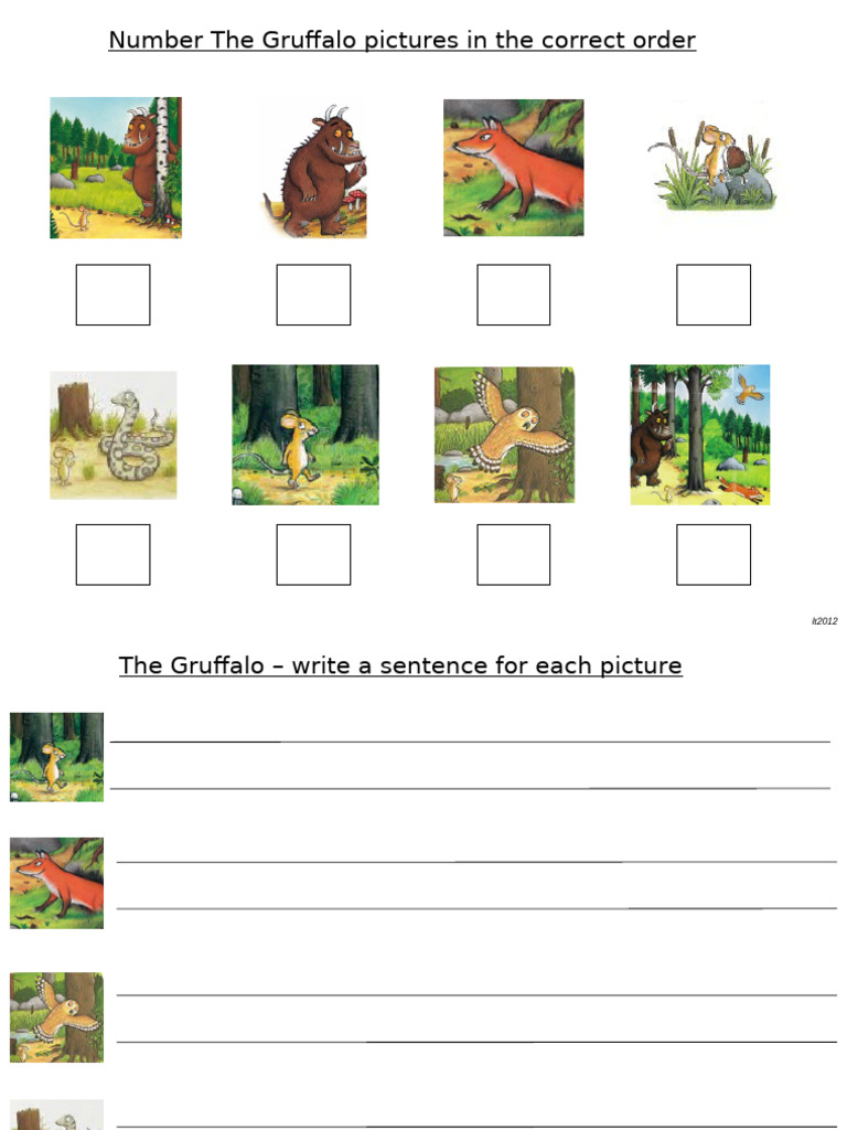 Gruffalo Story Sequencing Activity | PDF