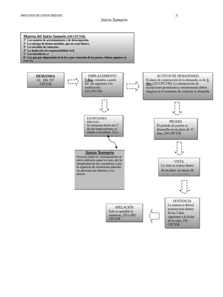 Juicio Sumario: Proceso y Plazos | PDF | Esfera pública | Ley común
