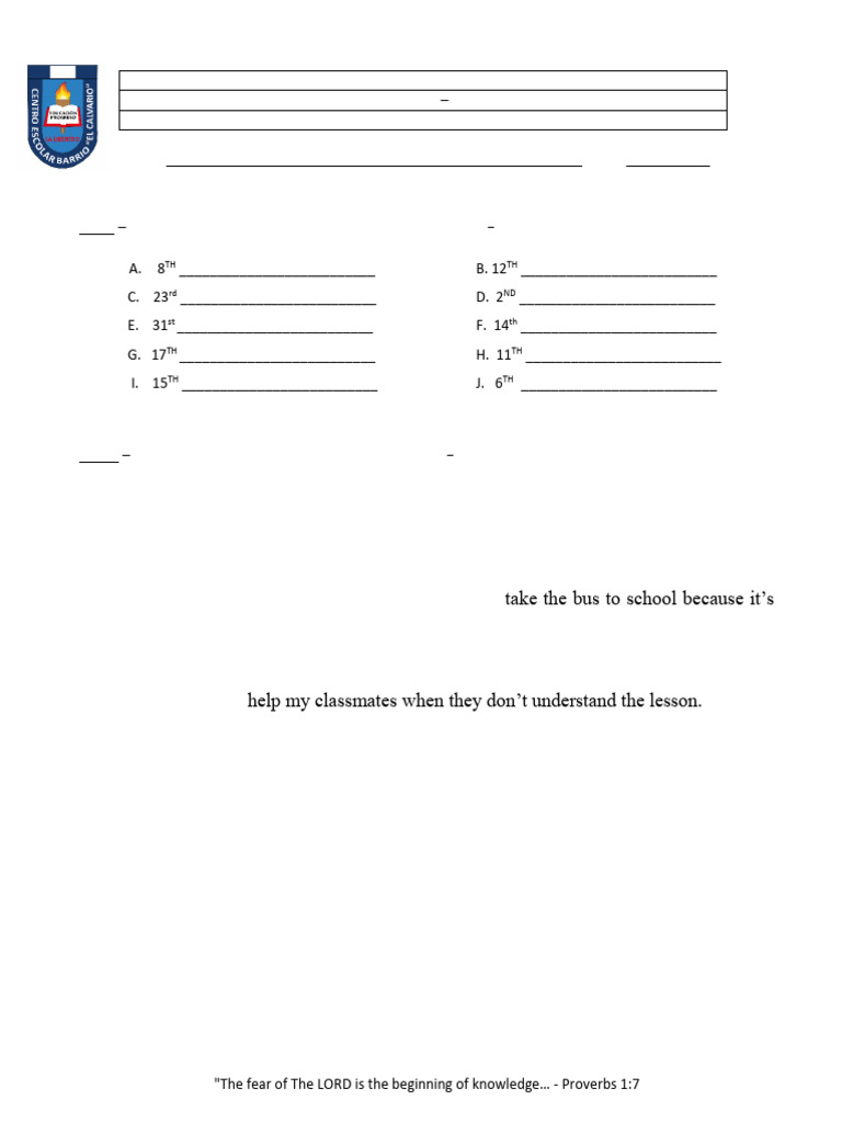 7th Grade English Exam September 2025 | PDF