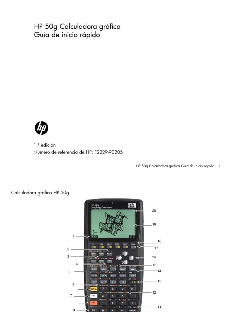 hp50g QSG Es | PDF | Calculadora | Ecuaciones