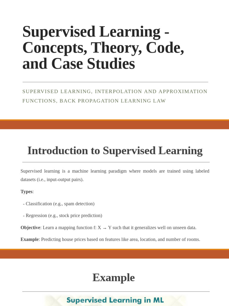 Supervised Learning Part III | PDF | Interpolation | Spline (Mathematics)