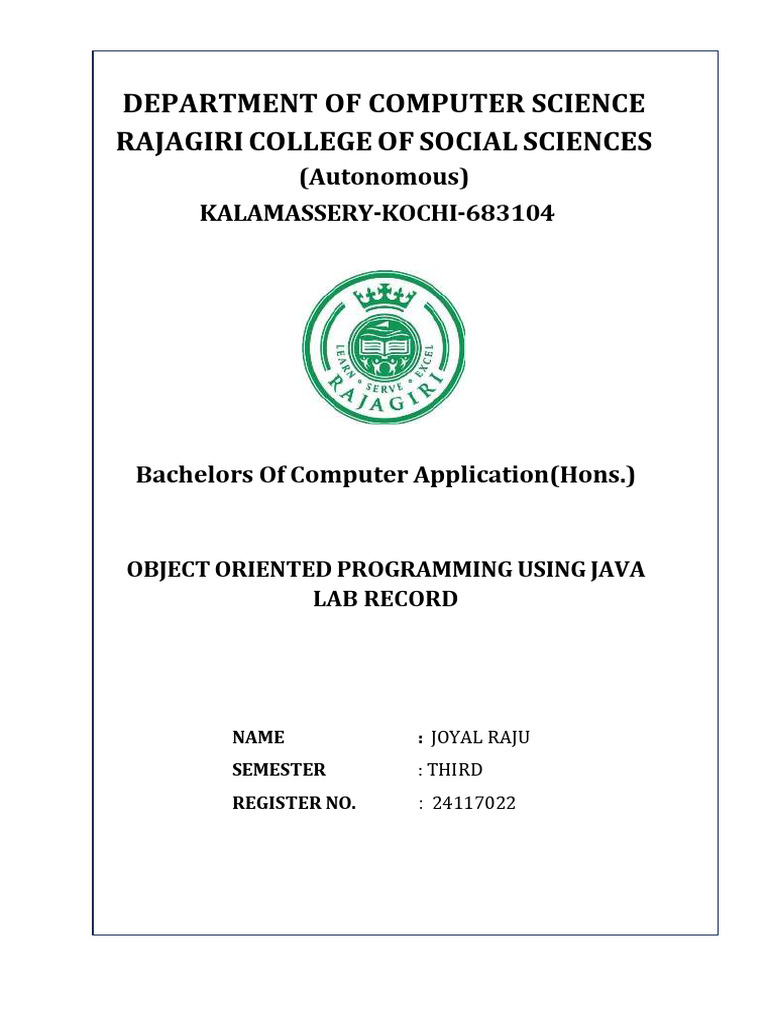 Joyal Certificate | PDF