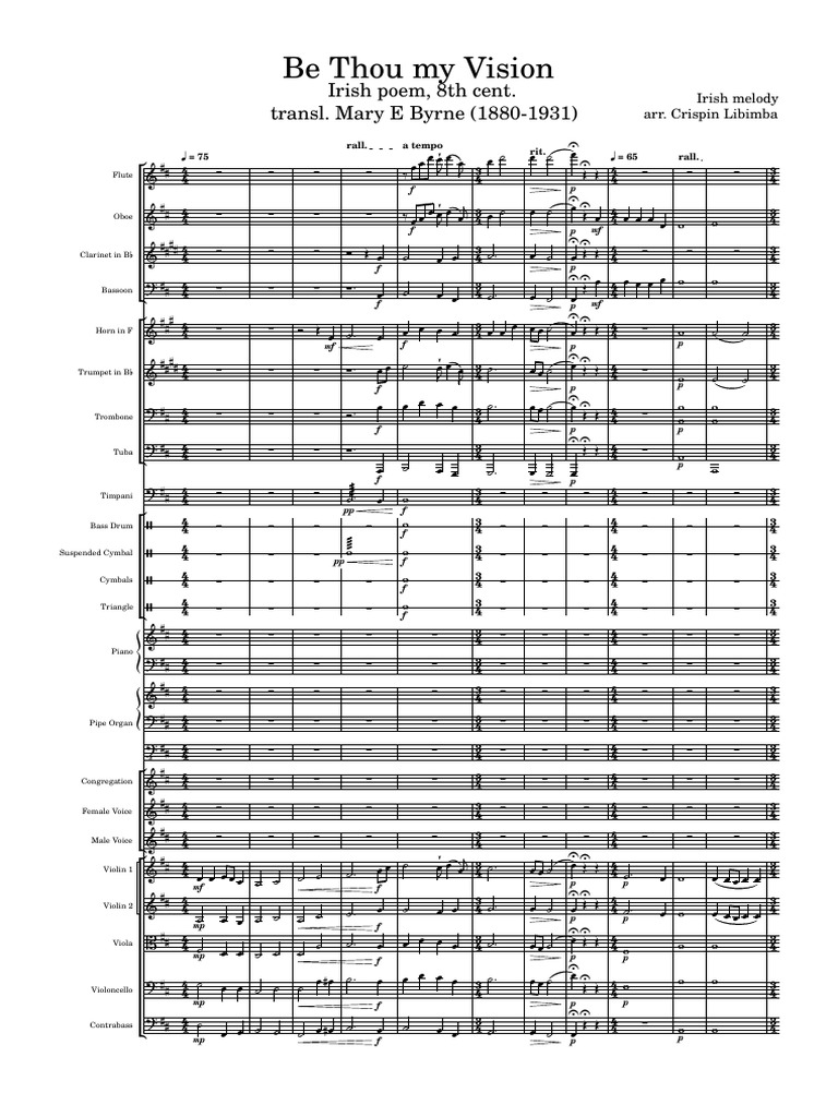 Be Thou My Vision | PDF | Musical Instruments | Musical Compositions
