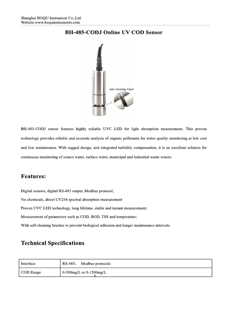 CODJ Sensor | PDF