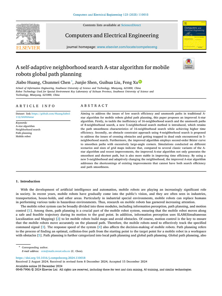 A Self-Adaptive Neighborhood Search A-Star Algorithm For Mobile Robots ...
